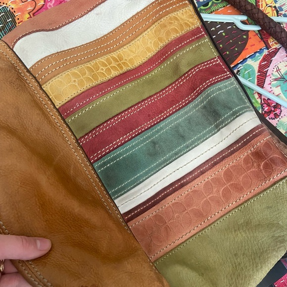 Fossil | Bags | Fossil Multicolor Striped Shoulder Bag | Poshmark